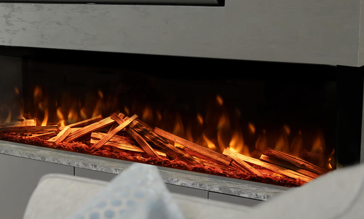 Unit Mounted Offset Shelving Unit - Depth: 300mm - Includes LED Mood ...